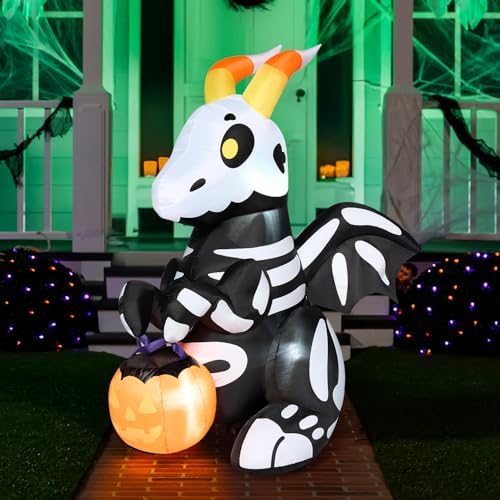 Amazon.com: Joiedomi 8 FT Halloween Inflatable Giant Spooky Warlock ...