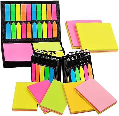 COI Sticky Notes Bright Neon Colors Bundle Pack for Work | Home ...