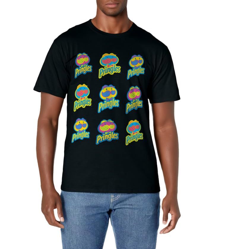 Snapklik.com : Pringles Neon Logo Pattern T Shirt