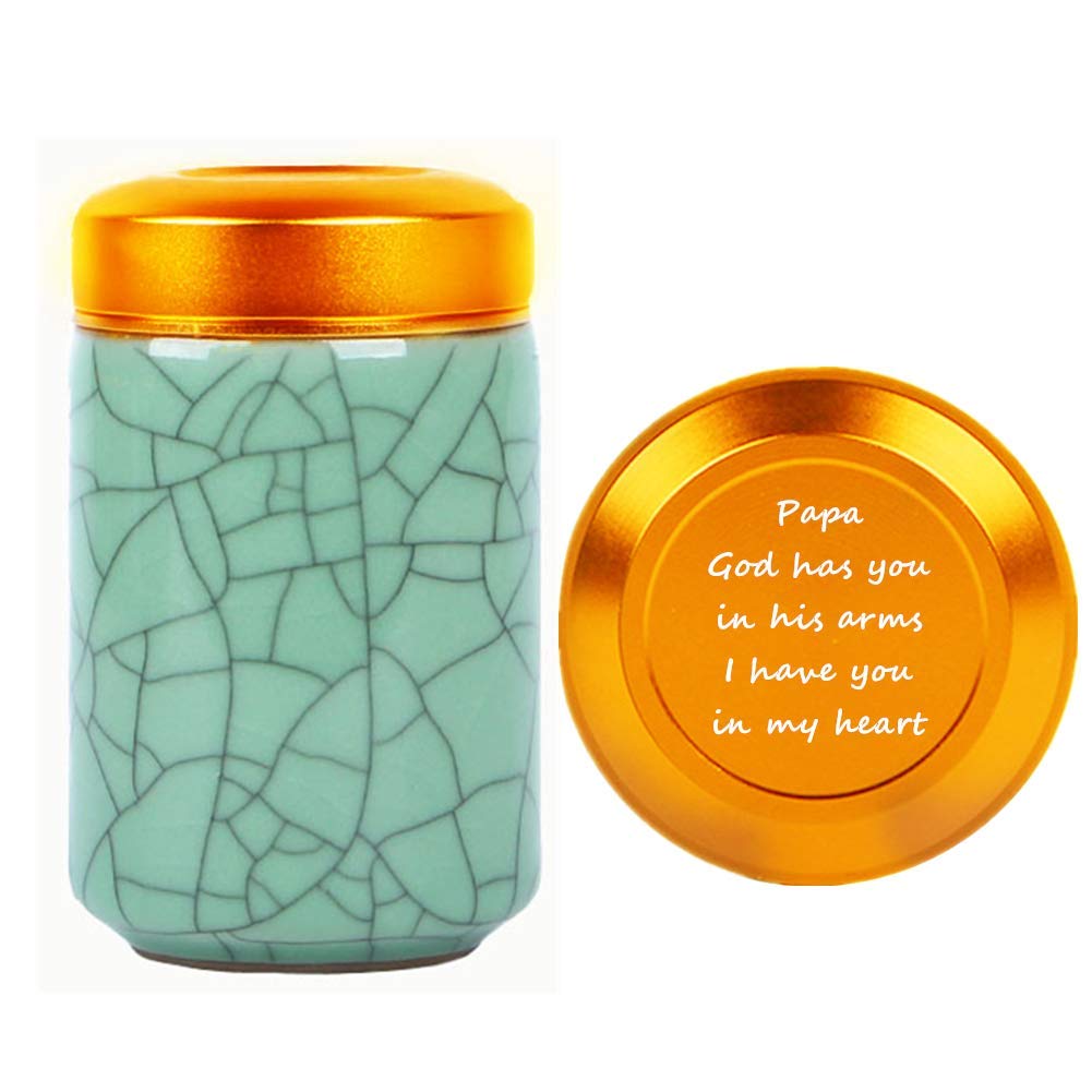 Buy Solid Small Ceramic Funeral Urns for Papa Memorial Cremation Urn ...