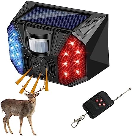 Motion Sensor Noise Maker - Solar Charging Motion Activated Strobe ...