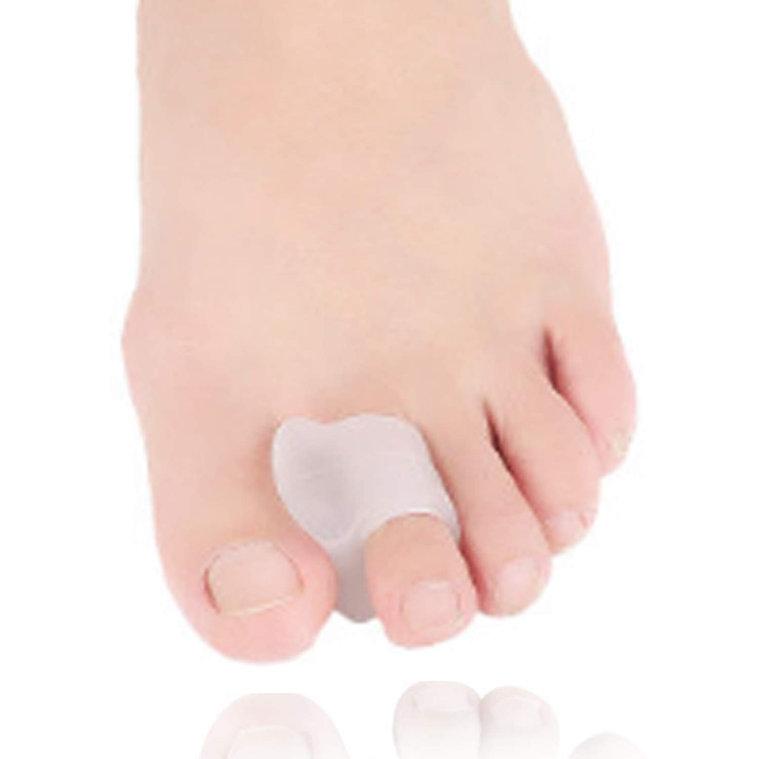 Buy 10 Pieces/5 Pairs Clear Toe Spacers, Big Toe Separator Bunion ...