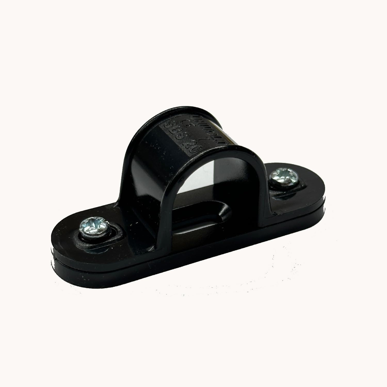 10 X 20mm Black Pvc U Clip Conduit Push In Saddle : Amazon.co.uk: DIY ...