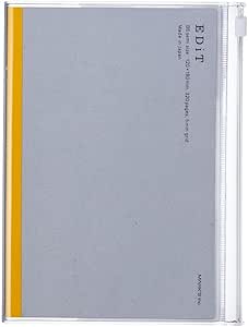 Amazon | 手帳用紙を使った方眼ノート・B6・PVCカバー付き EDiT マークス クリア EDI-NB30-CL | ノート | 文房具・オフィス用品