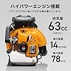 Amazon.co.jp: HAIGE(ハイガー) 背負い式 エンジンブロワー 業務用 63cc 最大風速78m/s ノズル2種類 HG-B263B : DIY・工具・ガーデン
