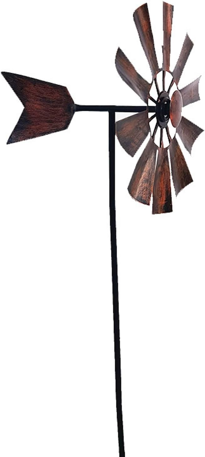 Amazon.com: 8FT Windmill for Yard Garden Metal Ornamental Wind Mill ...