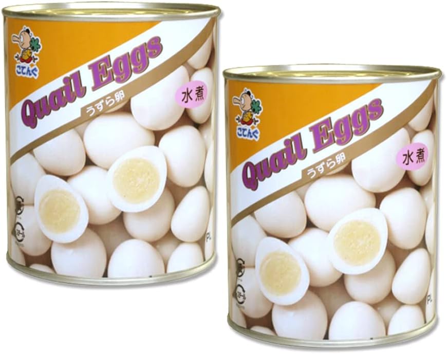 Amazon | 【天狗】 うずらの卵 水煮 2号缶(430g) ×2個 | ノーブランド品 | うずらの卵 通販
