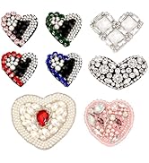 Amazon.com: INFUNLY 3pcs Evil Eyes Heart Beaded Patches Rhinestone Applique Patches Sequin ...