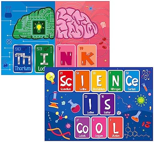 FLYAB Science Posters for Classroom Decorations Periodic Table Posters ...