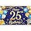 Amazon.com: KatchOn, Happy 25th Birthday Banner - XL, 72x44 Inch | Blue ...