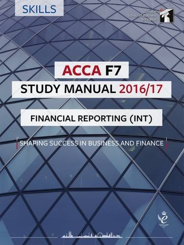 Amazon | ACCA F7 Study Manual : Financial Reporting | Finance