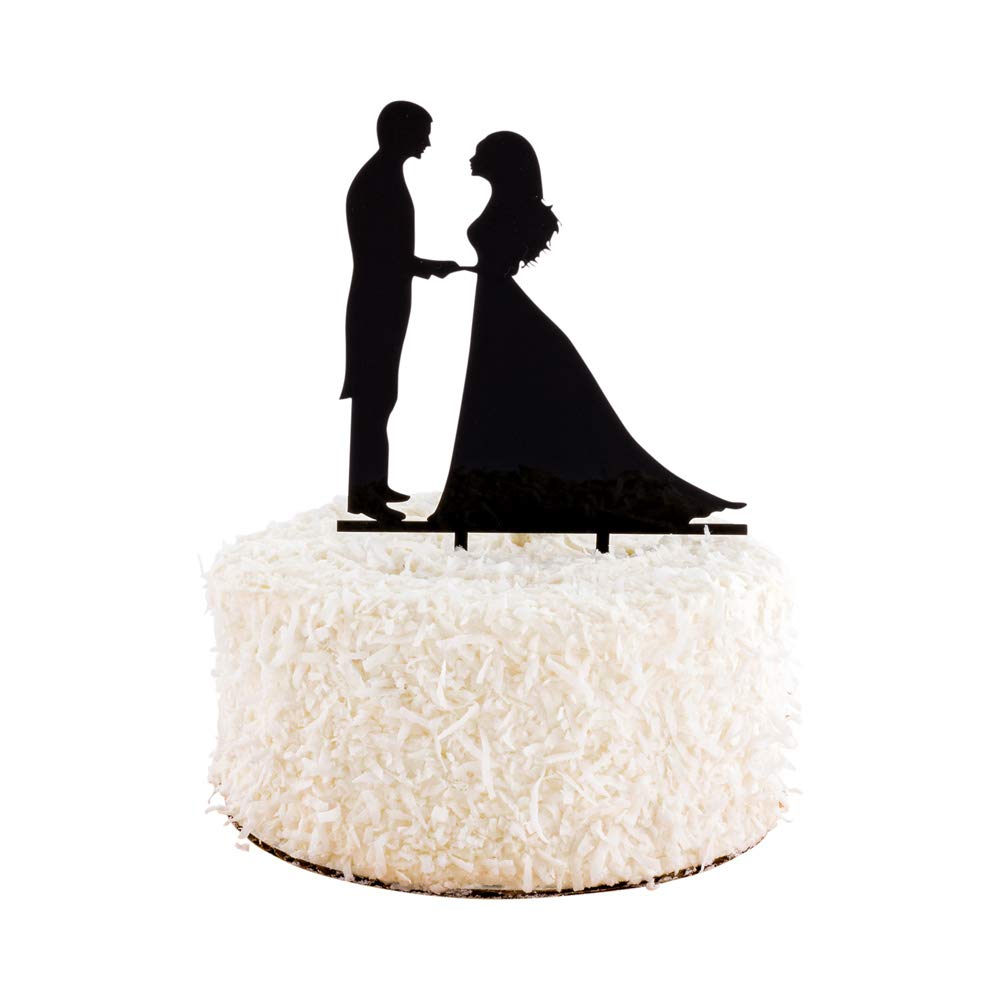 Buy Top Cake 6.7 x 5.1 Inch Bride And Groom Cake Topper, 1 Romantic ...