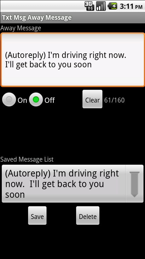 Txt Msg Away Message - App on Amazon Appstore