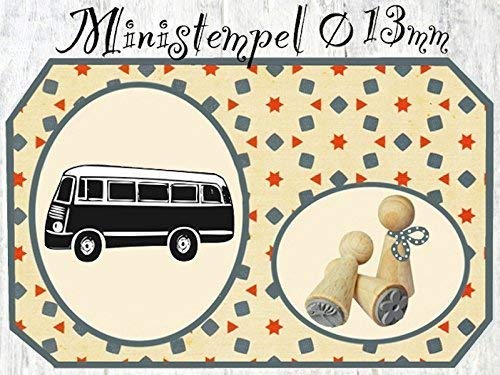 Zwergenstempel Bus, Ø13mm, fast 400 lustige Stempel-Motive im Shop ...