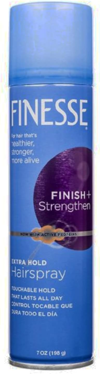 Amazon.com : Finesse Extra Hold Unscented Aerosol Hairspray 7 oz (Pack ...