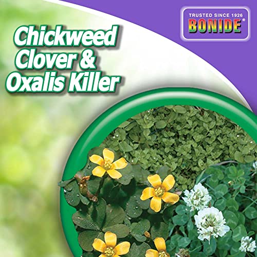 Bonide Chickweed, Clover and Oxalis Killer, 16 oz Concentrate, Controls ...