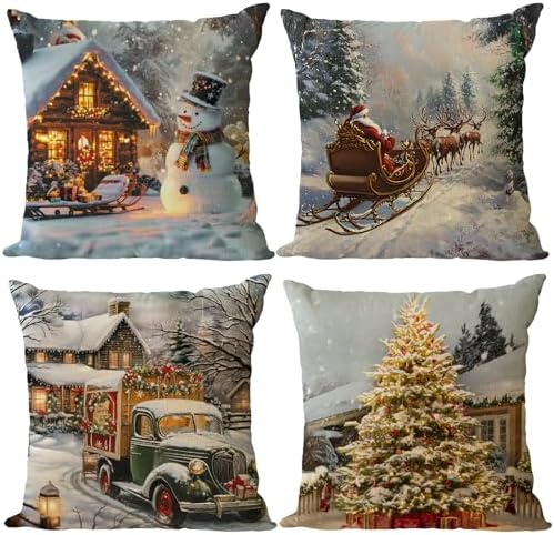 24x24 Christmas Pillow Cover