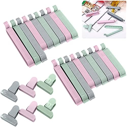 Esteopt Food Bag Clips for Food Storage, 24 Pcs Freezer Bag Clips ...