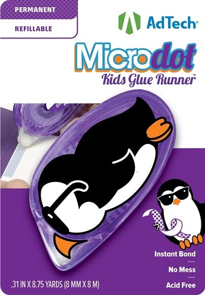 Snapklik.com : AdTech Tape Permanent Microdot Kids Glue Runner