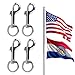 Amazon.com : PAMASE Flag Clips for Flagpole Rope - 4pcs Heavy Duty Zinc ...