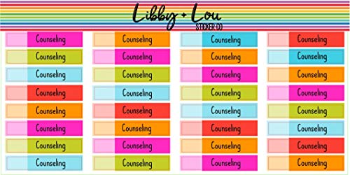 Amazon.com: Counseling Appointment Label Planner Sticker | Mental ...