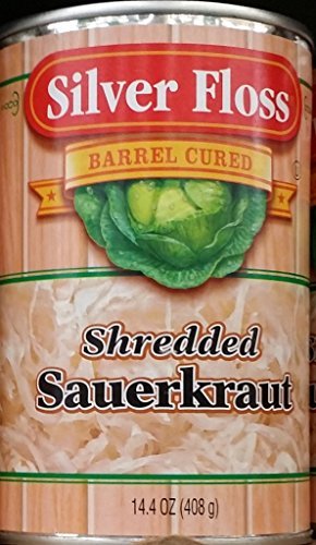 Amazon.com : Silver Floss Barrel Cured Shredded Sauerkraut 14.4 Oz ...