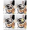 Amazon.com: ANSNAL Stainless Steel Pasta Cooker Insert Set, Commercial ...