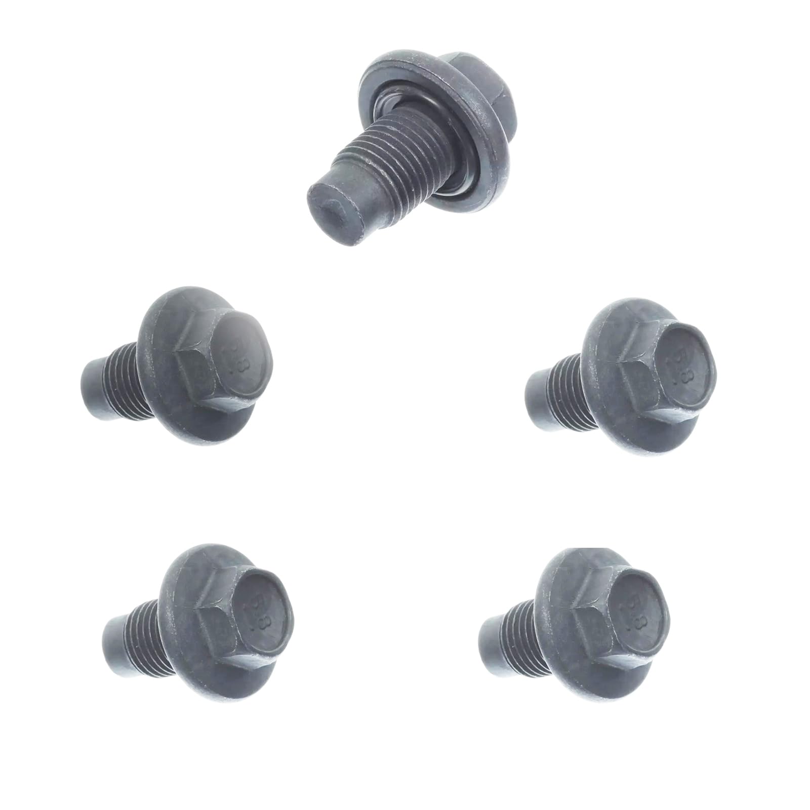 Amazon.com: Pack of 5 pcs M14x1.5 Engine Oil Drain Plug With Insert ...