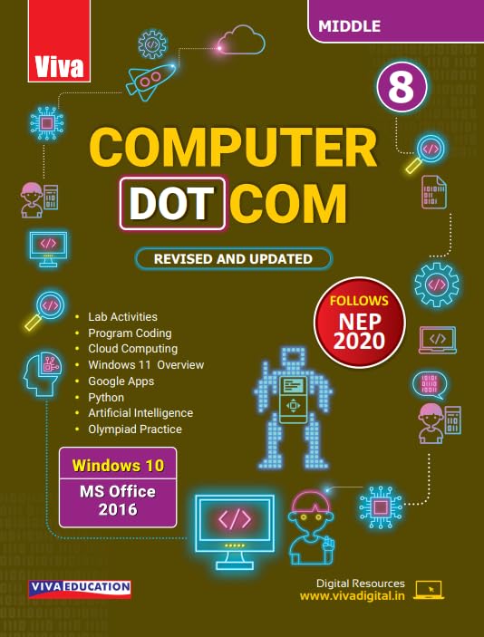 Viva Computer Dot Com For Class 8 (2024 Edition) : Amazon.in: Books