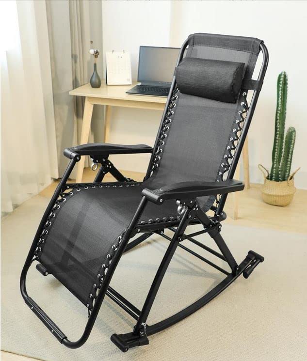 NYTRYD Adjustable Folding Rocker Chair with Cushion Single Rocking ...