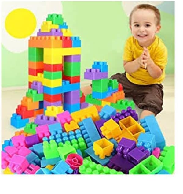 MBK 100-Piece DIY Building Blocks Toy Set for Kids - Fun Puzzle Games ...