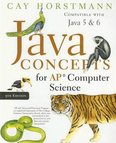Java Concepts: For AP* Computer Science: Horstmann, Cay: 9780470181607: Amazon.com: Books