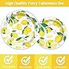 Amazon.com: 50 Guests Lemon Party Decorations Plates and Napkins Yellow ...