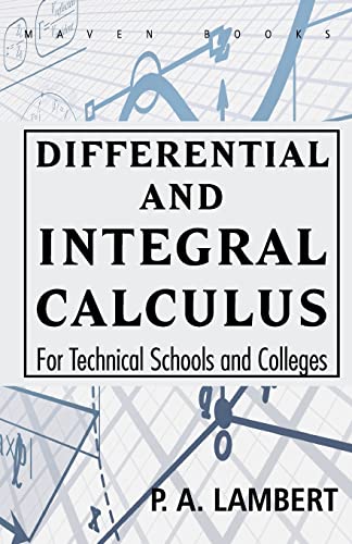 Snapklik.com : Differential And Integral Calculus For Technical Schools ...