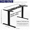 TOPSKY Dual Motor Electric Adjustable Standing Computer Desk for Home ...