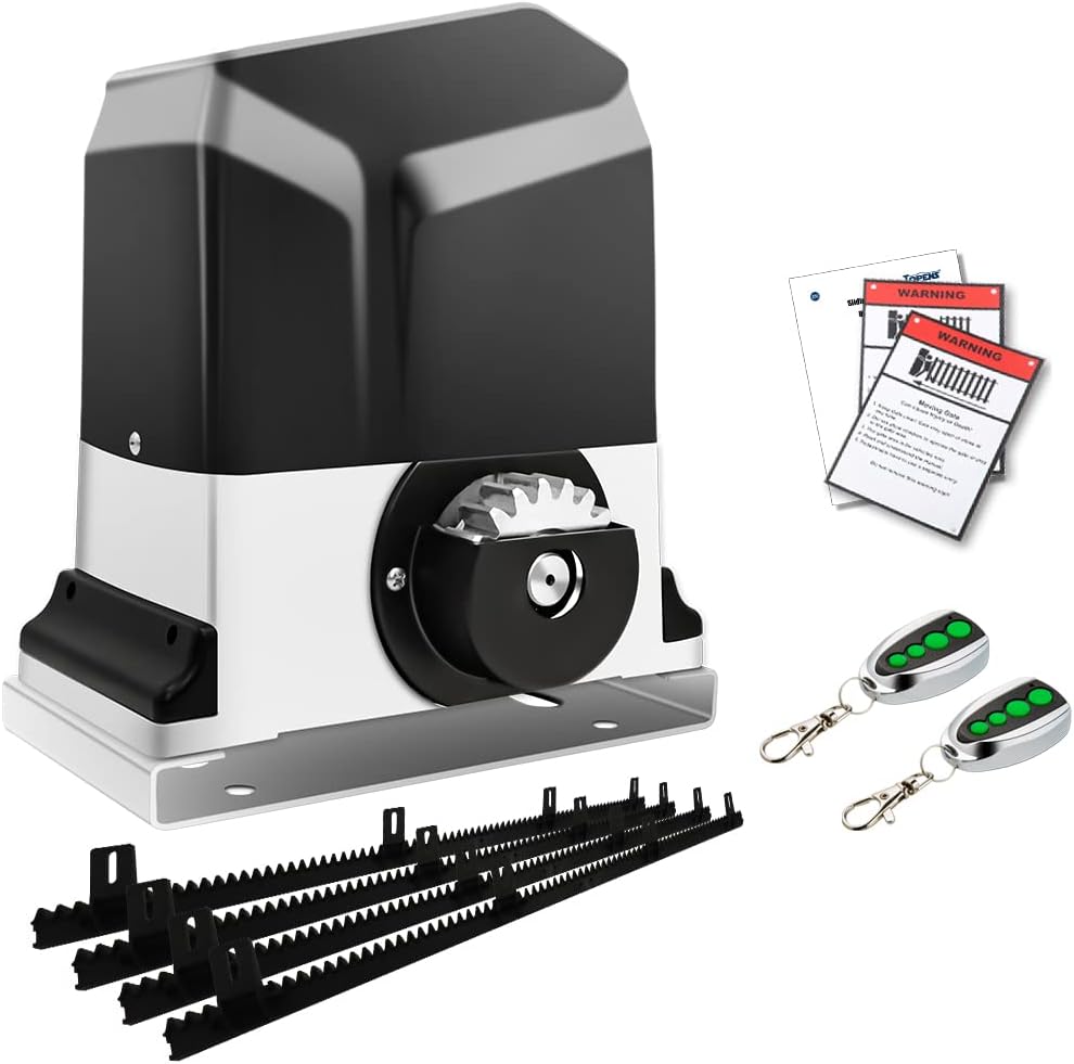Amazon.com: TOPENS DKR500ST Solar Sliding Gate Opener Rack Drive ...