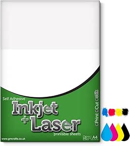A4 Printable Matt Sticker Paper Sheets (10 Pack) | Self Adhesive ...