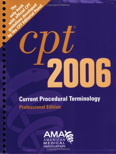 Buy Current Procedural Terminology Professional 2006 (Current ...