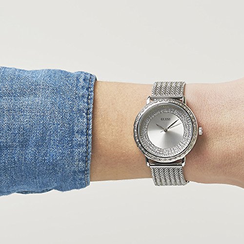 Buy GUESS Analog Silver Dial Women's Watch - W0836L2 at Amazon.in