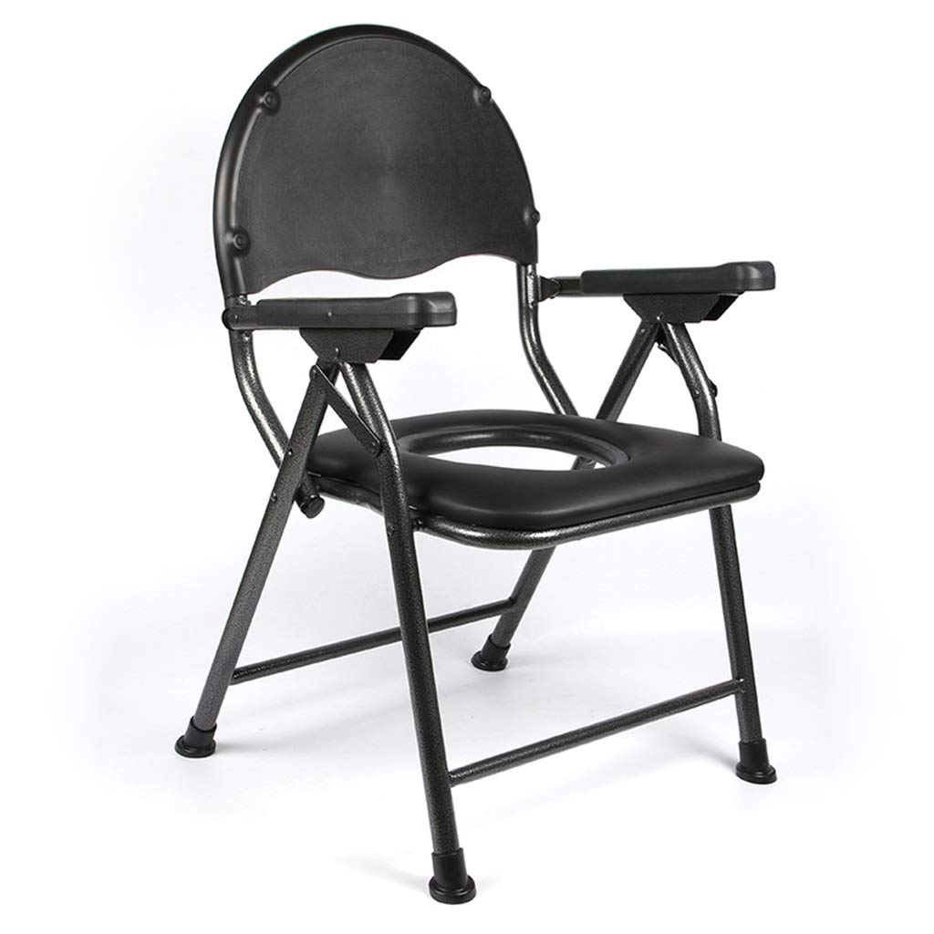 Buy SHZSR Folding Commode Chair And Toilet Surround, Adult Folding ...
