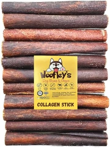 Amazon.com : Woofley's 12 Inch Beef Collagen Sticks for Dogs (8 Count ...
