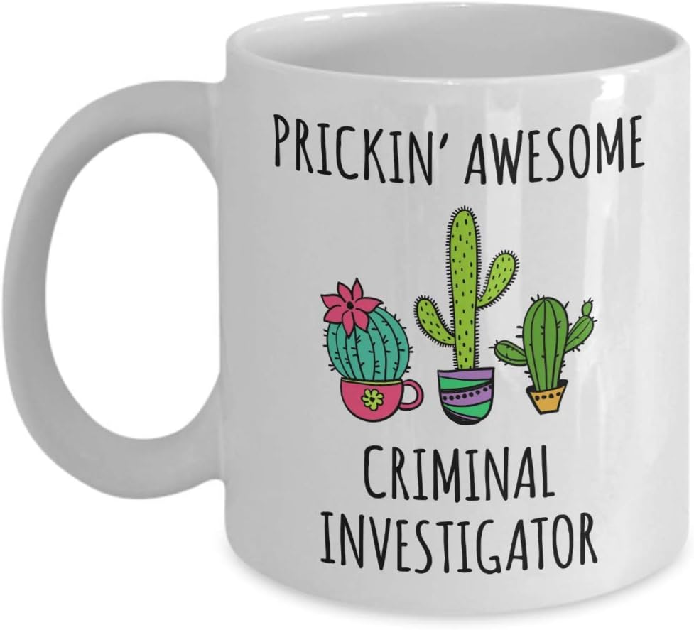 Amazon.com: Criminal Investigator Mug Prickin' Awesome Criminal ...
