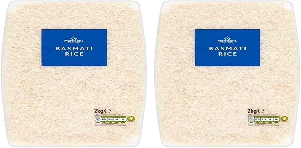 Morrisons Basmati Rice, 2kg (Pack of 2) : Amazon.co.uk: Grocery