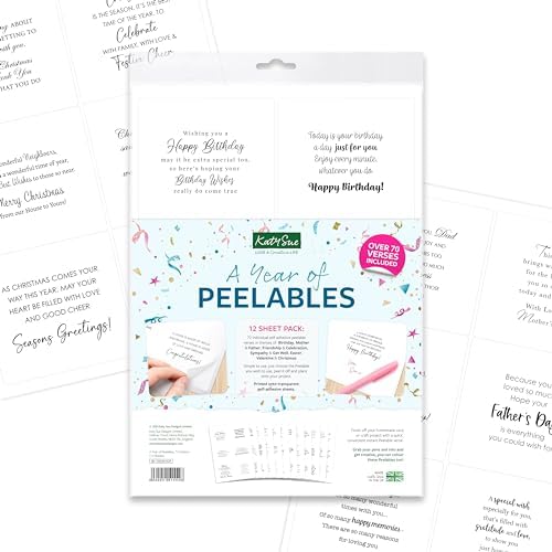 Amazon.com: Katy Sue Designs Wonderful Days Peelables Stickers for Card Making. 48 Peelable ...
