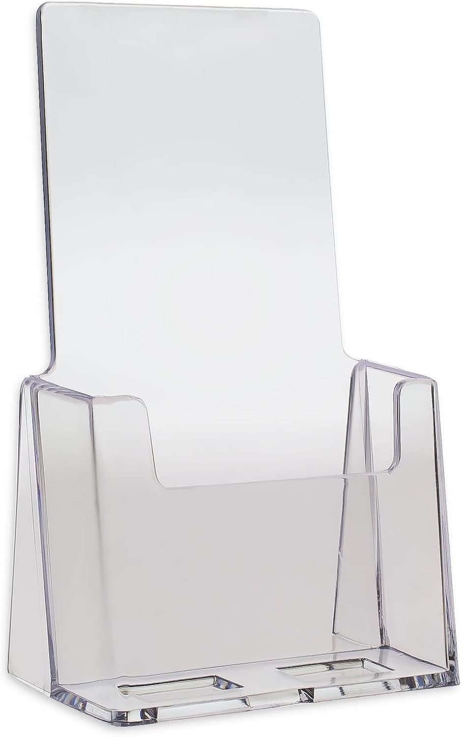 Dazzling Displays Clear Acrylic Brochure Holder - 4 x 9 Inches Tri-Fold ...