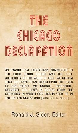 The Chicago Declaration : Sider, Ronald J: Amazon.co.za: Books