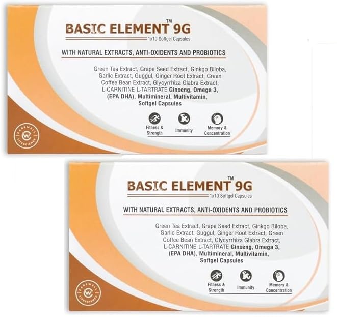Basic Element 9G Multivitamin and Multimineral Soft Gel Capsules ...