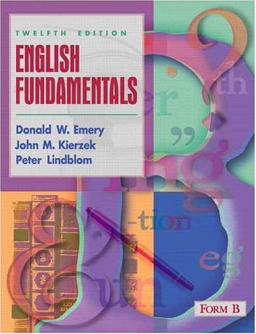 Buy English Fundamentals: Form B Book Online at Low Prices in India ...