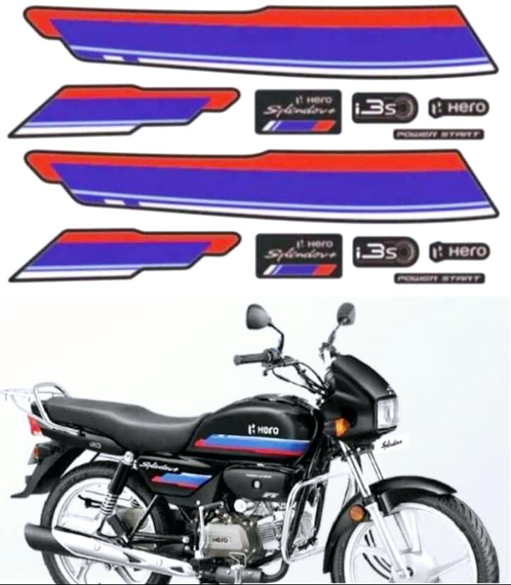 KARKEEN Bike Sticker kit compatible for Splendor : Amazon.in: Car ...