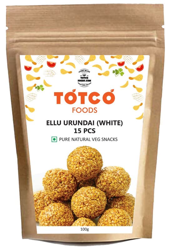 Ellu Urundai (White-15 pcs) | TOTCO Foods| South Indian Quality Snacks ...